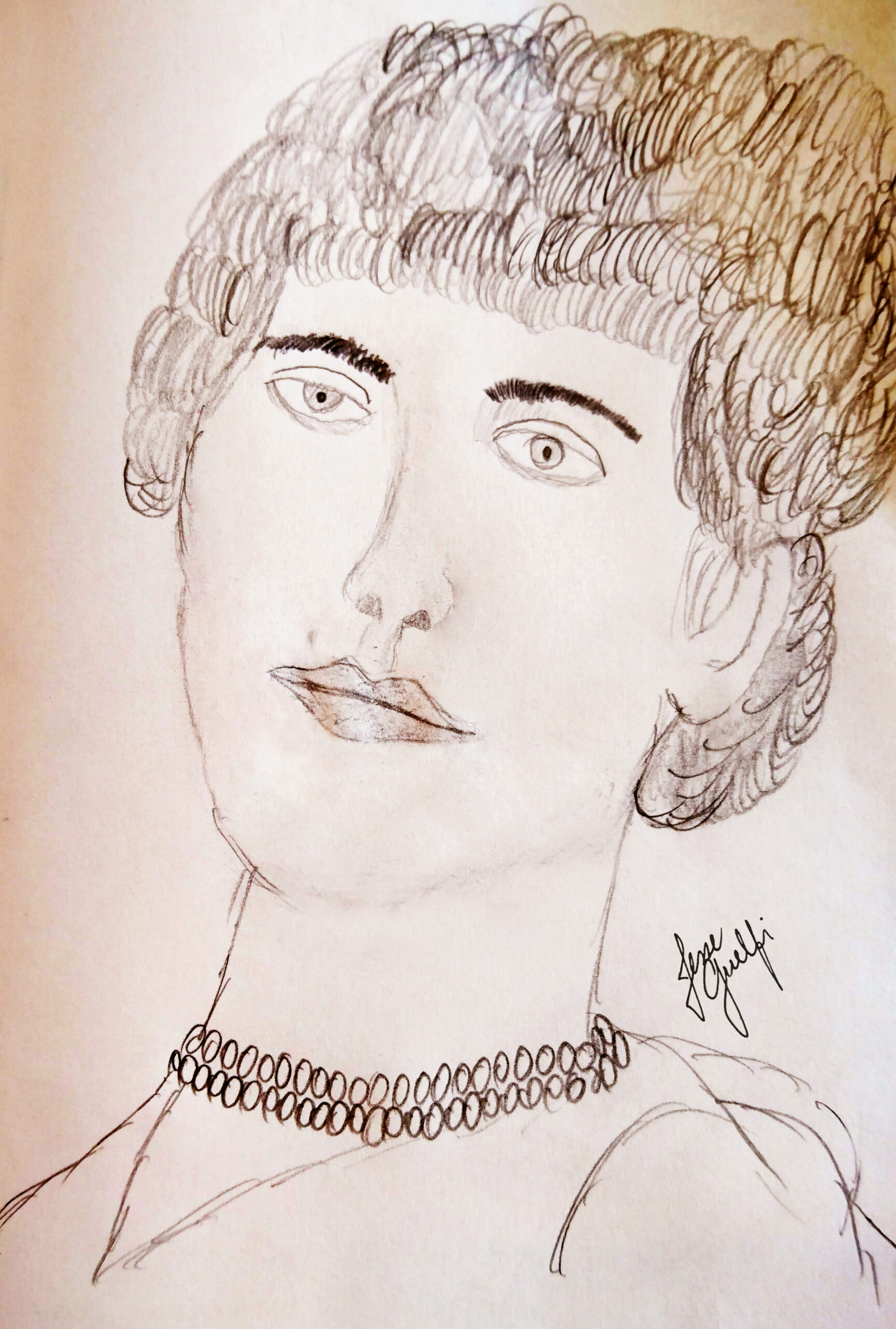 Maria-Augusta-Drawing-by-Jesse-Guelfi – #FolkloreThursday